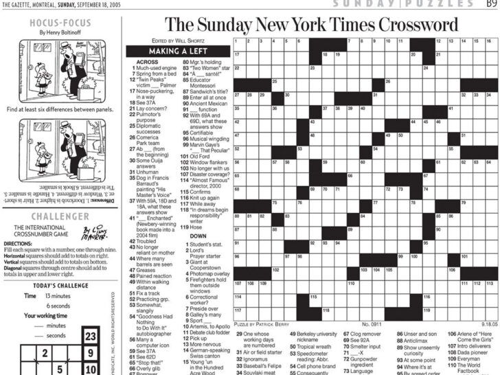 Printable Crosswords For 13 Year Olds Sally Crossword Puzzles