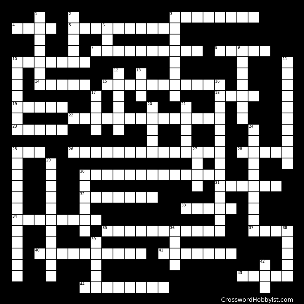 Printable Automotive Crossword Puzzles Printable Crossword Puzzles ...